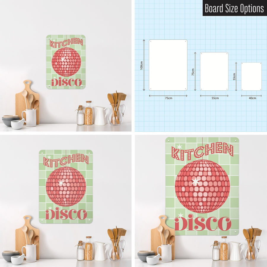 Kitchen Disco - Large Magnetic Notice Board / Wall Art – Beyond the ...