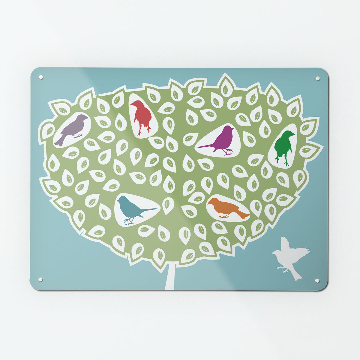 Birds in a Tree - Large Magnetic Notice Board – Beyond the Fridge.co.uk